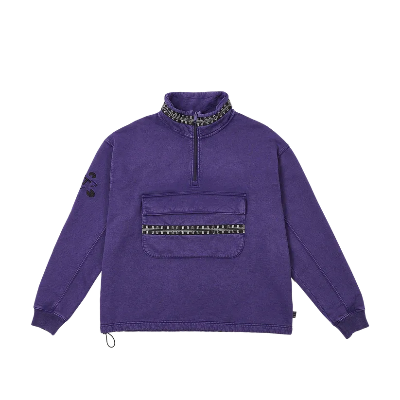 The Trilogy Tapes TTT Pulse Tape Funnel Neck Crew Purple – ARROW & BEAST