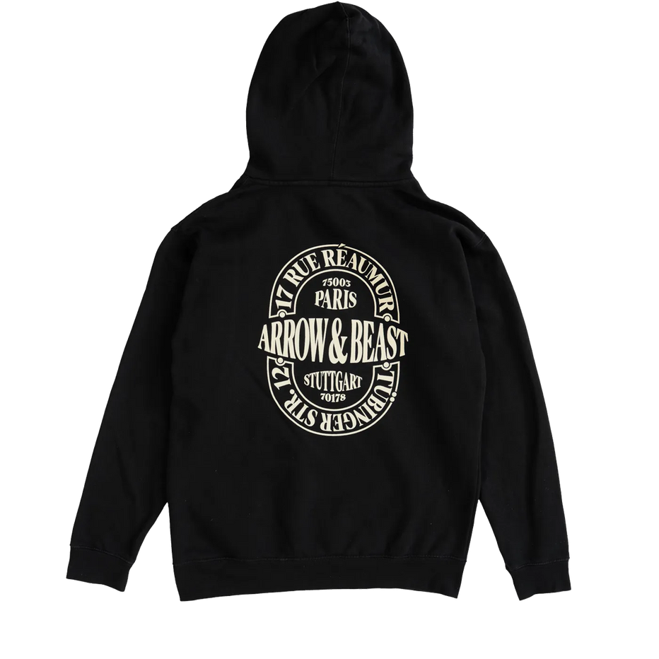ARROW & BEAST Atelier Hoodie Black