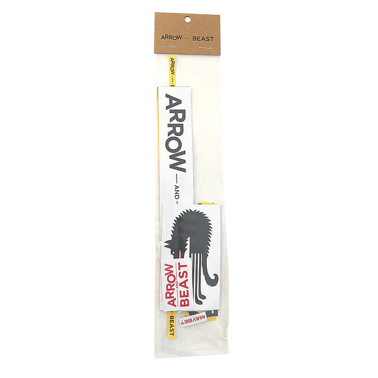 ARROW & BEAST Sticker Pack Black And Yellow