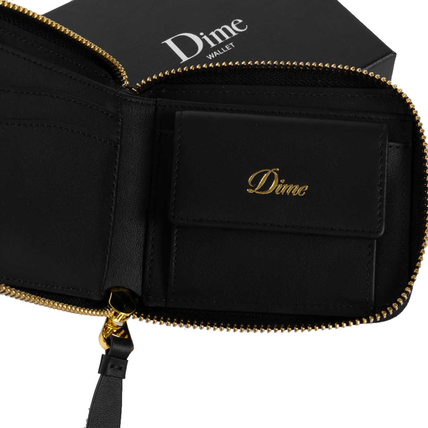 Dime MTL Cursive Zip Wallet Black – ARROW & BEAST